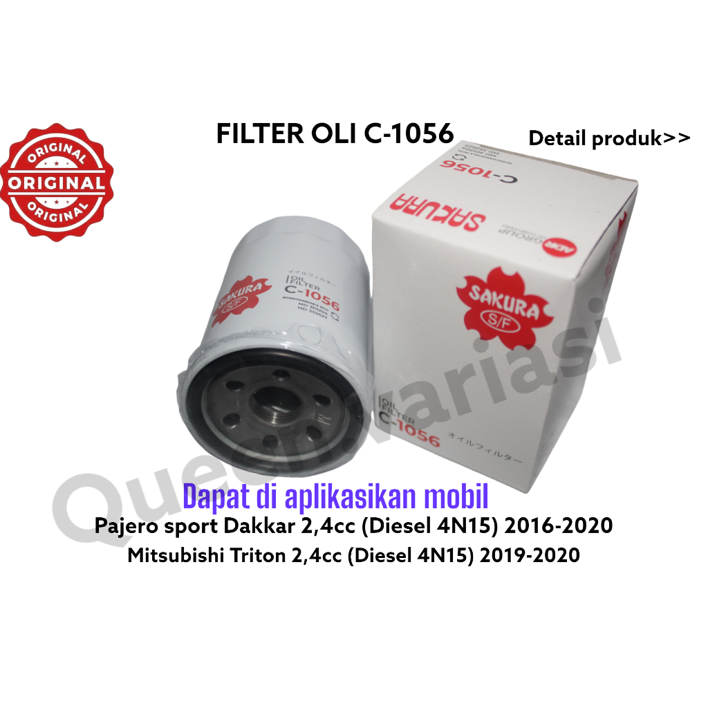 Jual FILTER OLI TRITON DIESEL 2019-2020 C-1056 | Shopee Indonesia
