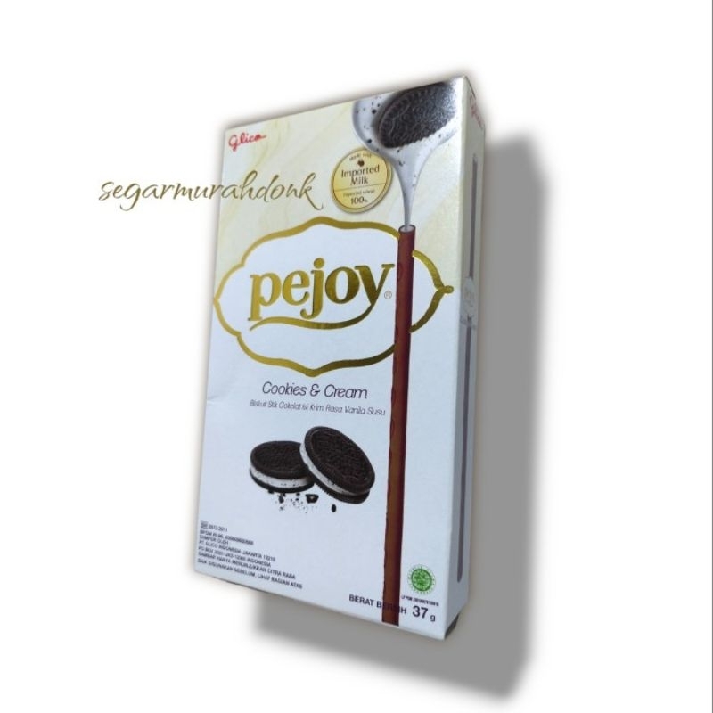 Jual Glico Pejoy Biskuit Stik 37 Gram Cookies & Cream | Shopee Indonesia