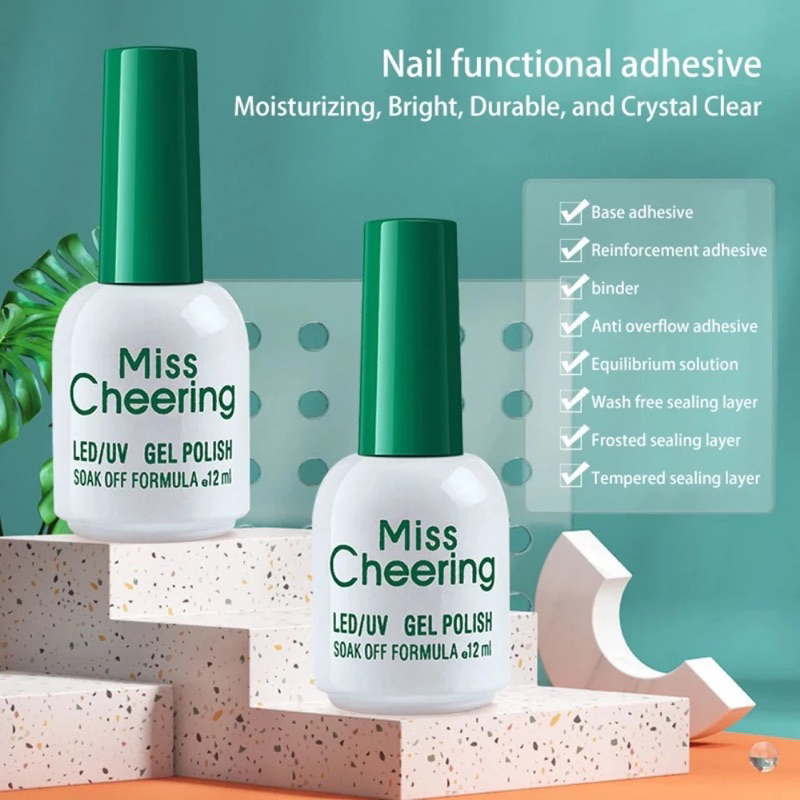 Jual MISS CHEERING PRIMER BASE TOP OVERLAY GEL NAIL KUTEK | Shopee ...