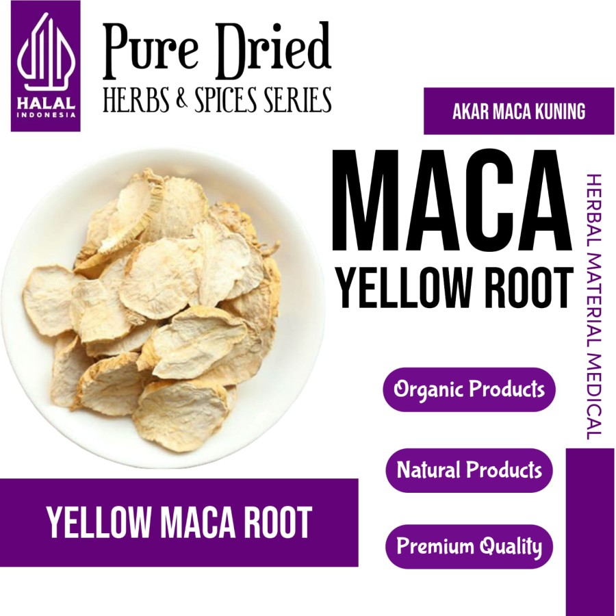 Jual ELIF TEA Peru Maca Root Slice / Yellow Maca Root Slice Tea ...