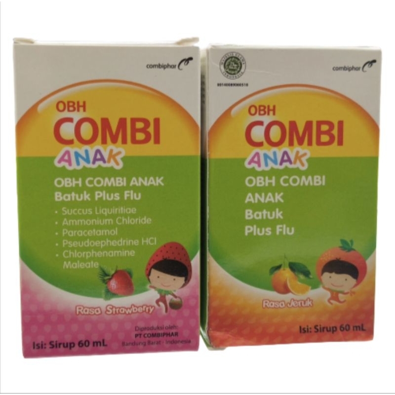 Jual OBH COMBI ANAK 60ML | JERUK, STRAWBERRY | Shopee Indonesia