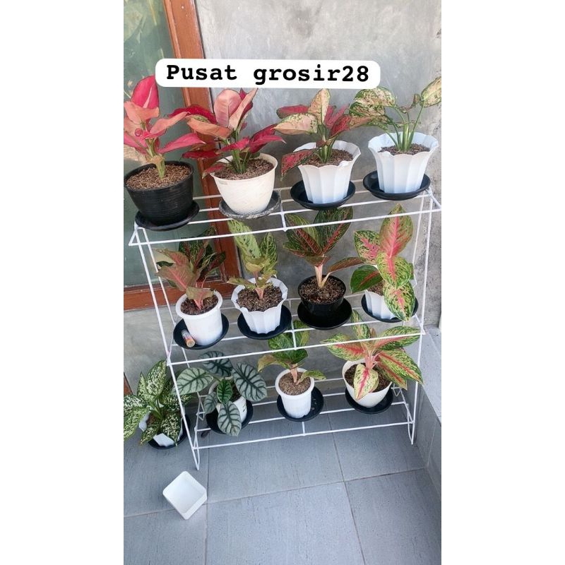 Jual Rak bunga besi susun 2 / Rak serbaguna / rak bunga minimalis ...