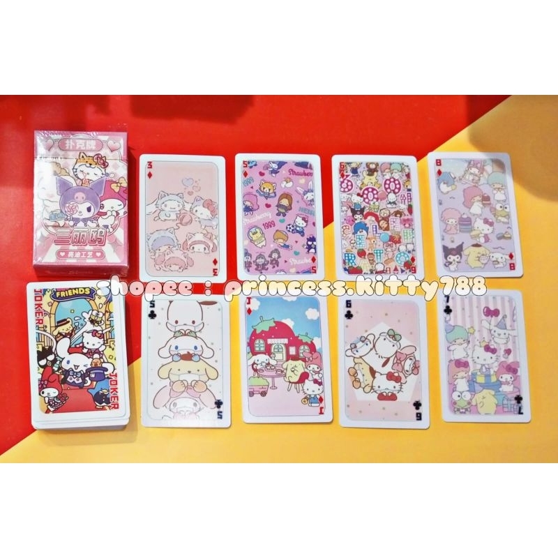 Jual MAINAN KARTU REMI KARAKTER SANRIO KUROMI CINNAMOROLL POCHACCO ...