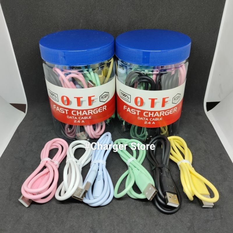 Jual Kabel Data OTF Macaron Micro USB Fast Charger High Quality Data ...
