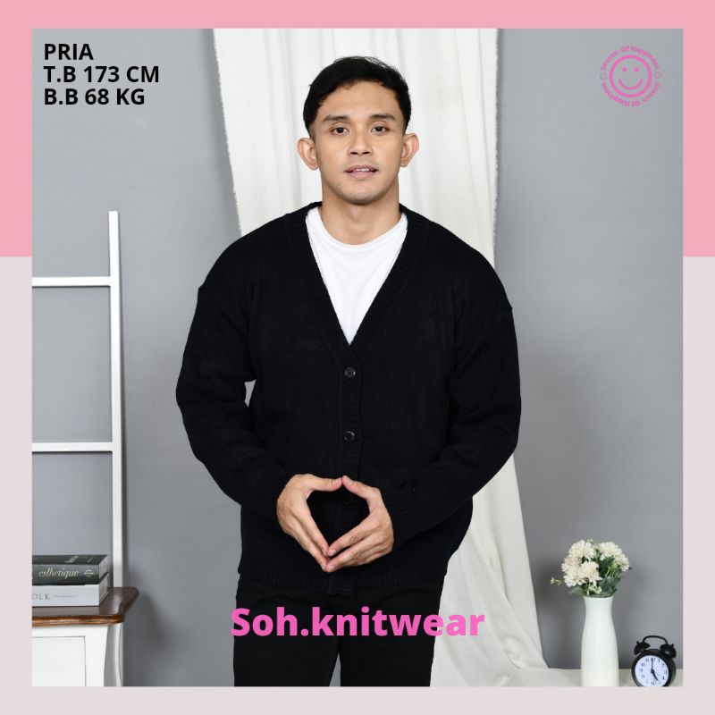 Jual BASIC CARDIGAN RAJUT PREMIUM UNISEX | Shopee Indonesia