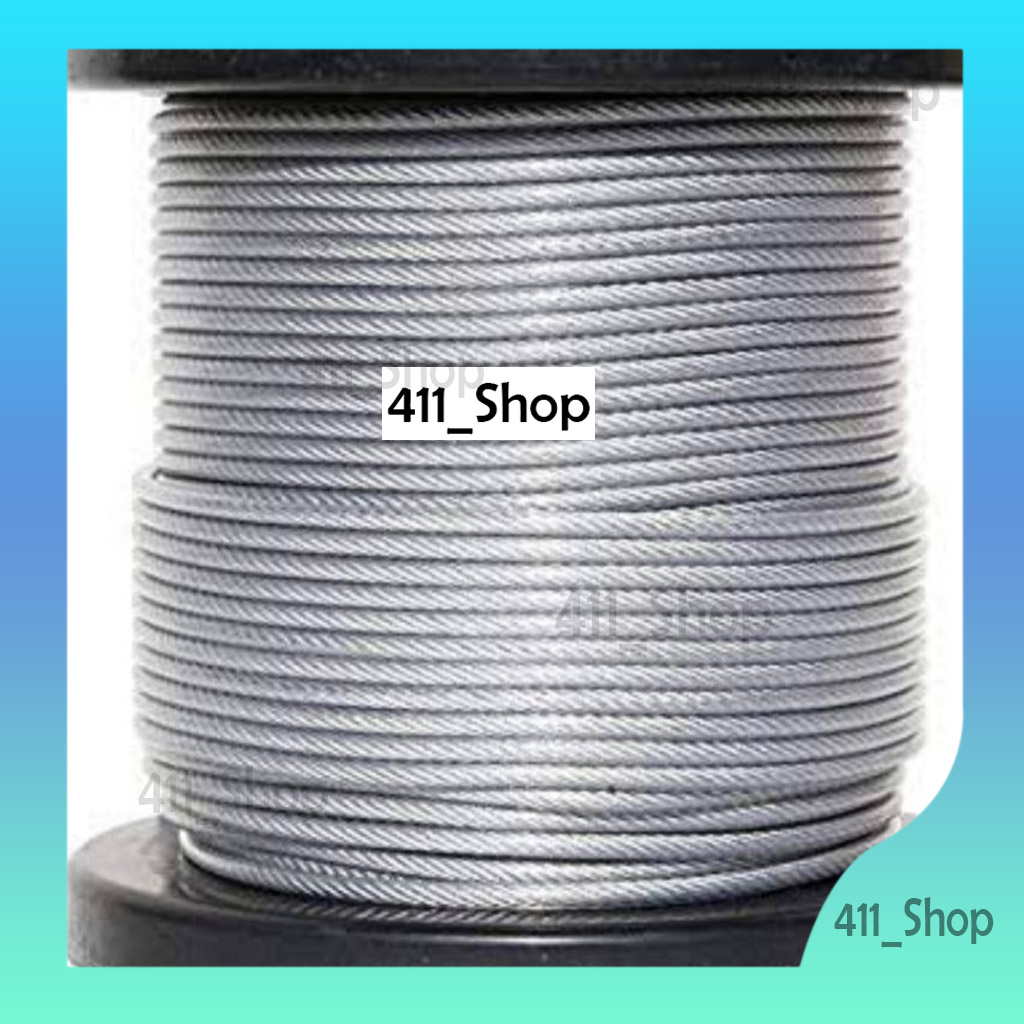 Jual kawat kabel seling lapis pvc sling 6mm milimeter galvanis | Shopee ...