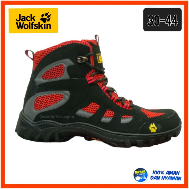 Jual Sepatu Hiking Mendaki Gunung Jack Wolfskin High / Sepatu Outdoor ...
