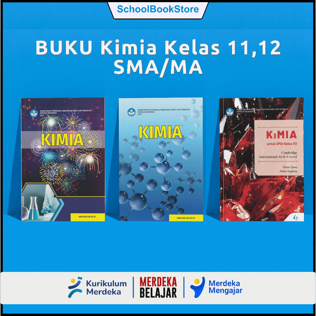Jual Buku Kimia Kelas 11 12 SMA/MA MIPA Kurikulum Merdeka Kumer Sekolah Penggerak Peminatan Fase ...