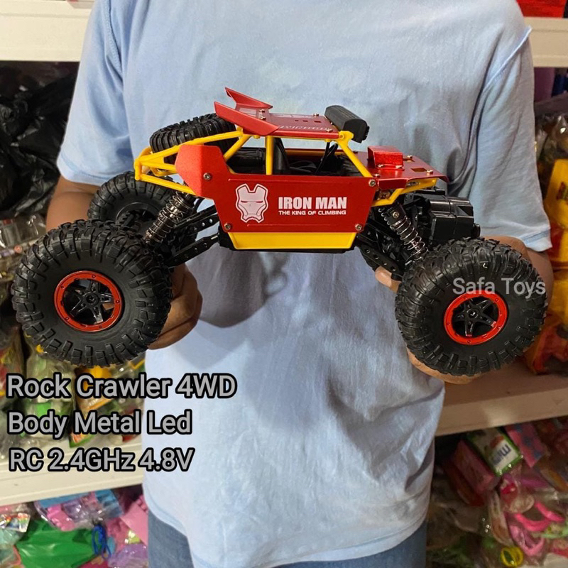 Jual Mobil RC Rock Crawler BODY Metal Led 2.4GHz Mainan Remote Kontrol ...