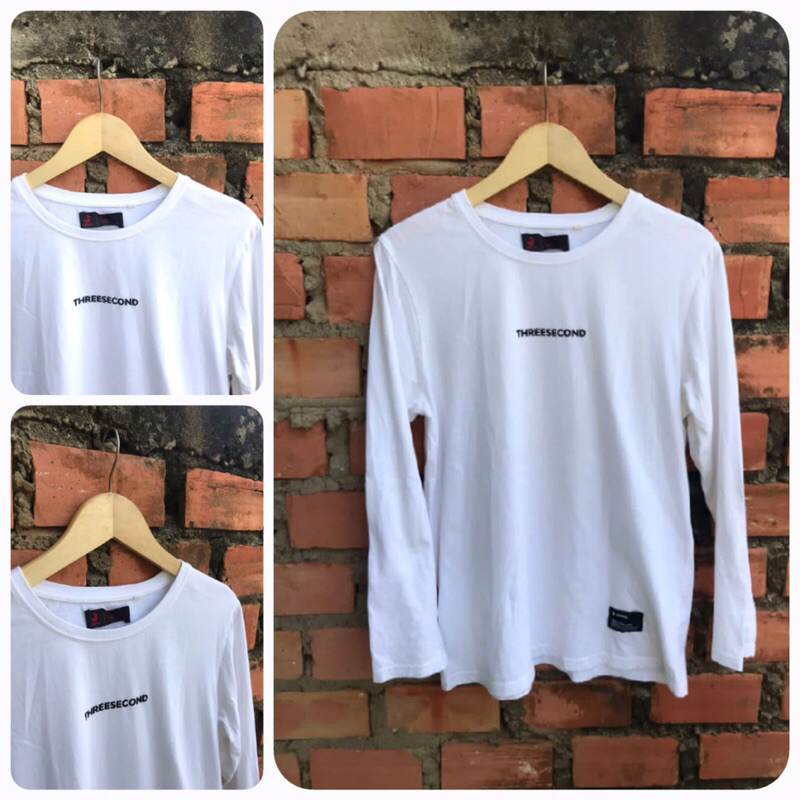 Jual THREE SECOND T SHIRT “Kaos Pria Three Second, Seken Ori, Size L ...