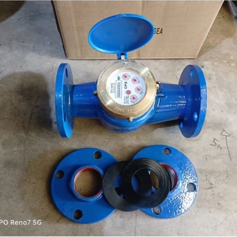 Jual Water meter 2" inchi double flange // Meteran air bersih 2 inch dobel flange | Shopee Indonesia