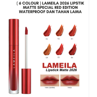 Jual LOLA LIPCREAM LAMEILA LIQUID MERAH | ( 6 Colour ) Lameila 1029 ...
