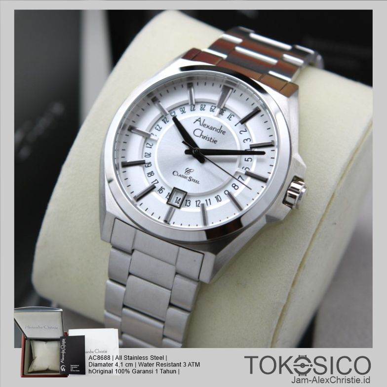 Jual Alexandre Christie ORIGINAL jam tangan pria AC8688 garansi 1 thn ...