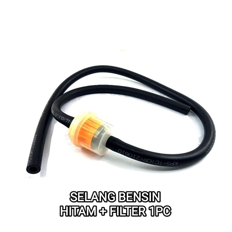 Jual Selang Bensin Hitam + Filter Universal - Slang Saringan Penghubung ...