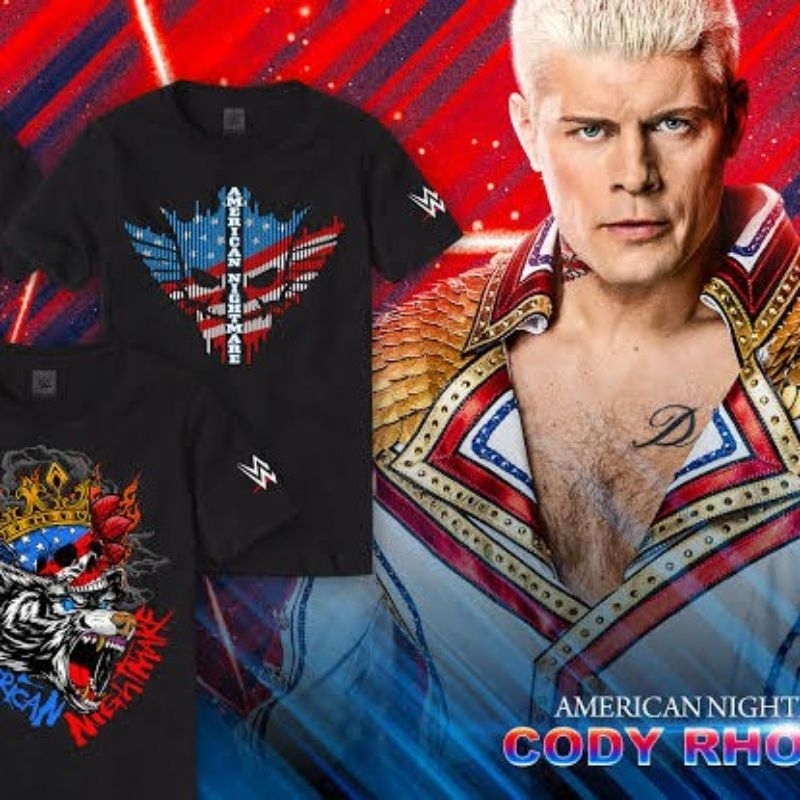 Jual Kaos Cody Rhodes American Nightmare Logo WWE AEW Superstar ...
