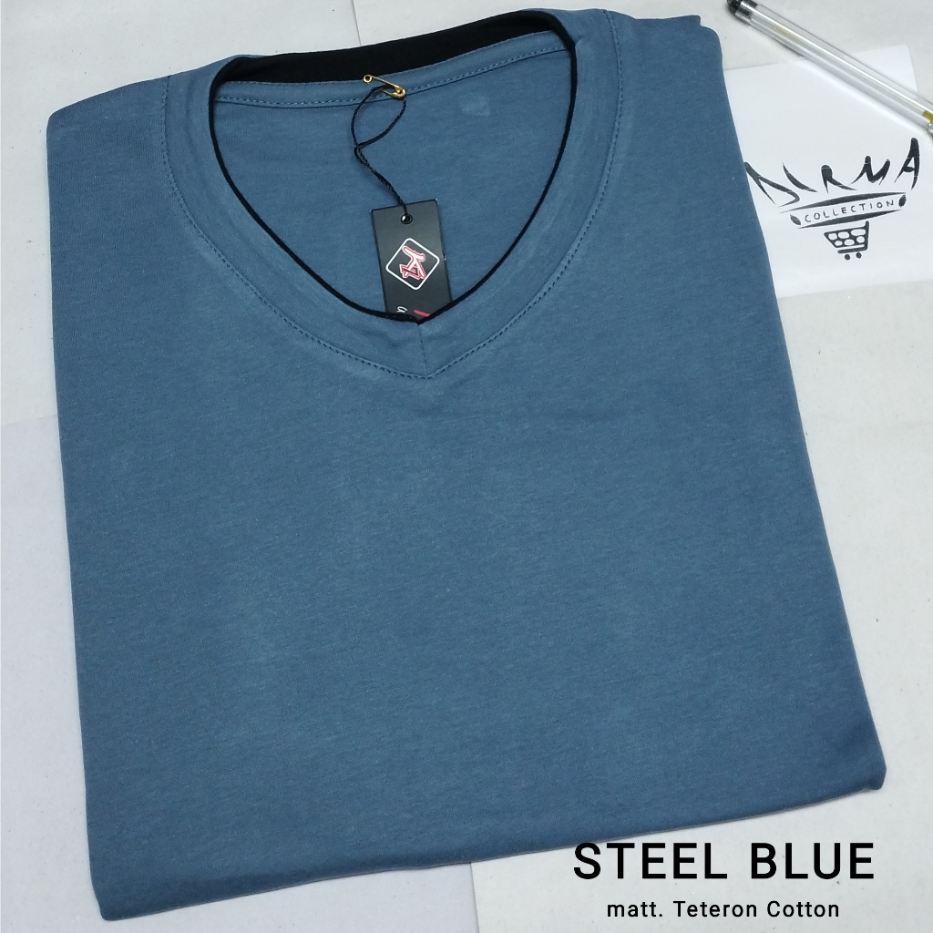 Jual Kaos V-Neck / Outfit Kekinian / Unisex Bisa Cwe dan Cwo / Bahan ...