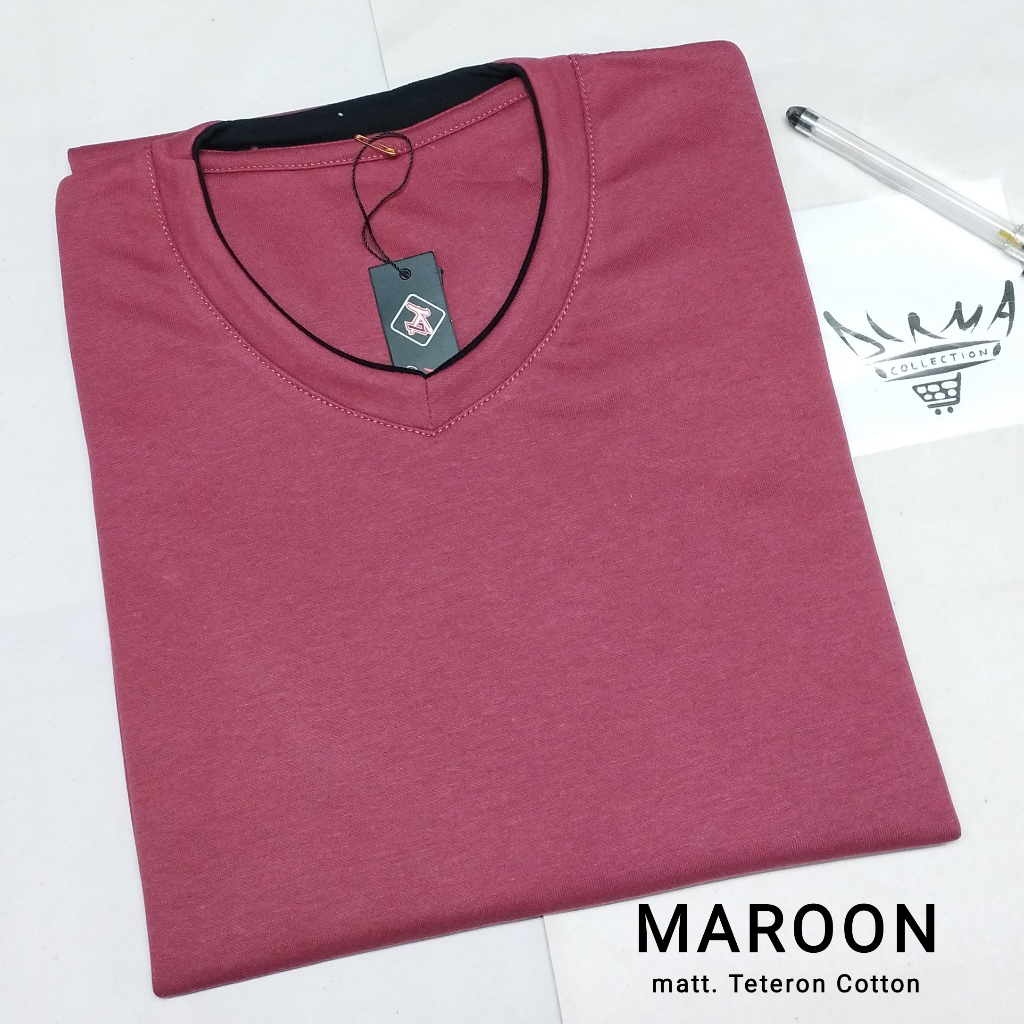 Jual Kaos V-Neck / Outfit Kekinian / Unisex Bisa Cwe dan Cwo / Bahan ...