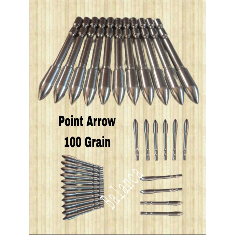Jual Point Arrow 100 Grain Steel Material tips For ID4,2mm | Shopee ...