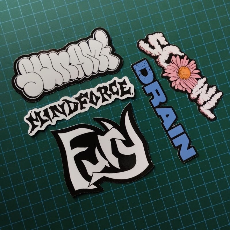 Jual 5 PCS Sticker Pack Band Hardcore Vol. 4 Drain Sunami Mindforce ...