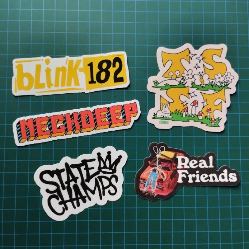 Jual Sticker Pack Band Pop Punk | Neck Deep Blink-182 State Champs Real Friends TSSF | Shopee ...