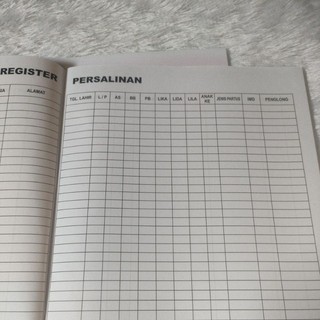 Jual Buku Bidan Bantu Register Hamil dan Buku Register Persalinan 2024 ...