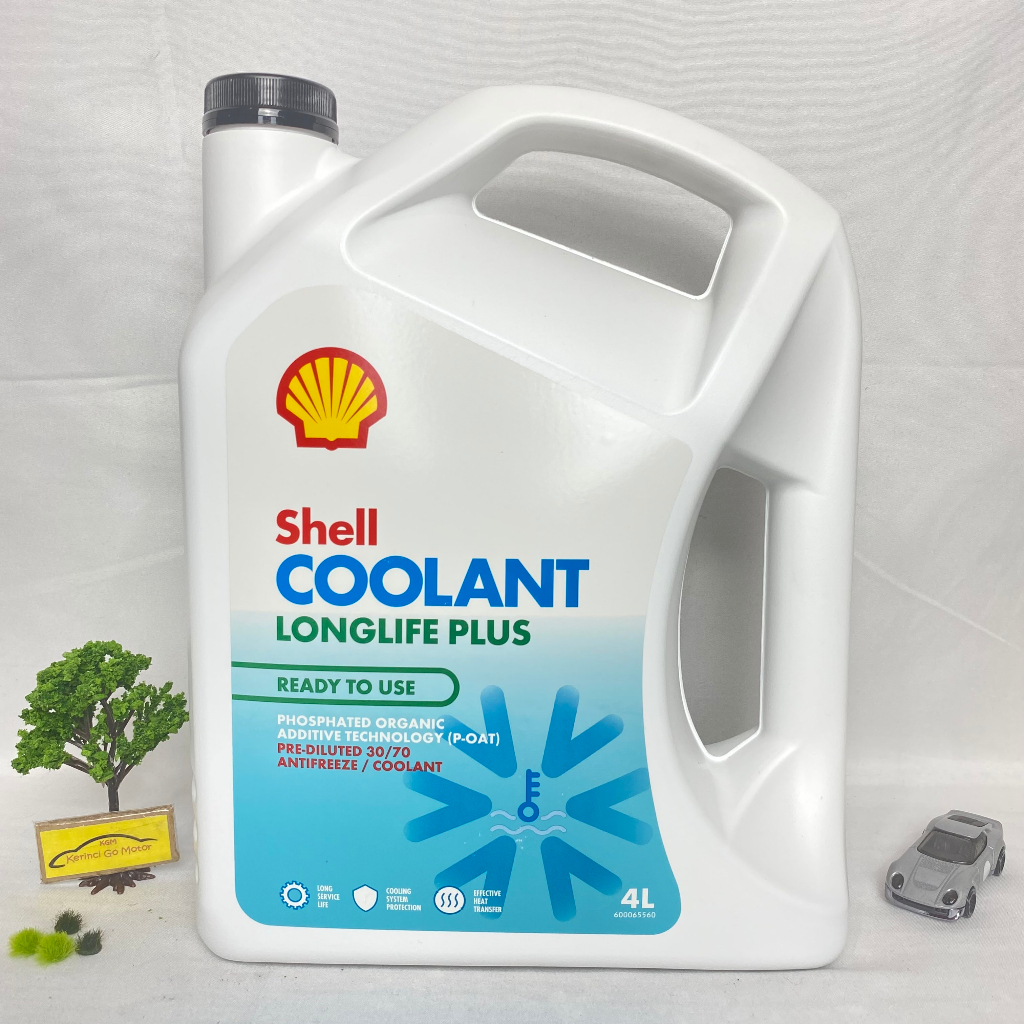 Jual Shell Air Radiator Coolant 30/70 Hijau 4 Liter Cairan Pendingin ...