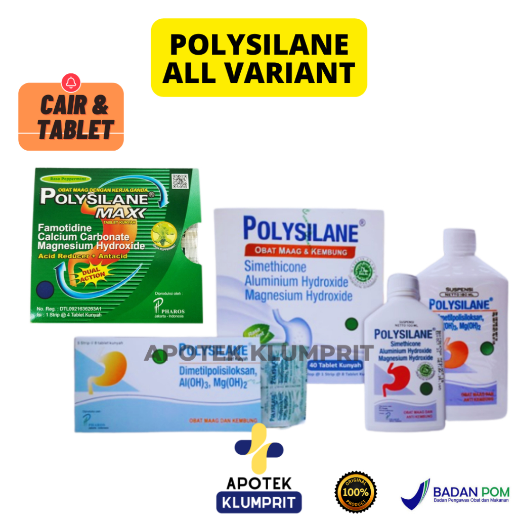 Jual POLYSILANE TABLET / SIRUP / MAXX / POLYSILANE / MAAG | Shopee ...