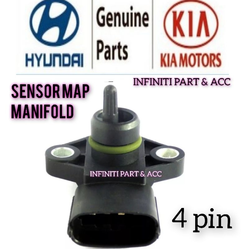 Jual SENSOR MAP MANIFOLD HYUNDAI ACCENT ATOZ AVEGA GETZ TRAJET VERNA ...