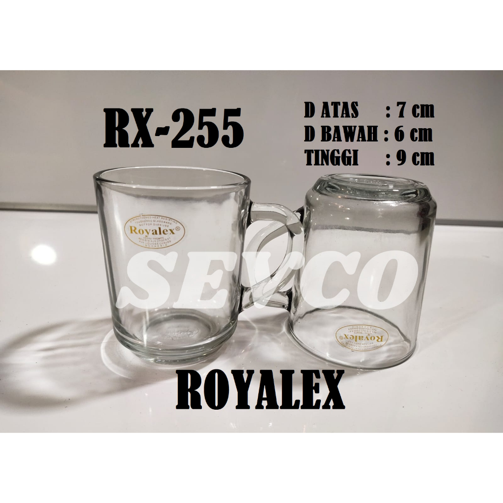 Jual 6 Pcs Gelas Minum ROYALEX RX-255 (240ML)| Gelas Beling | Gelas Teh Kopi | Gelas Kaca ...
