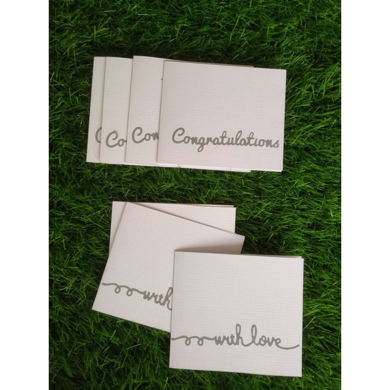 Jual kartu ucapan / giftcard / greeting card / polos / tulis tangan ...