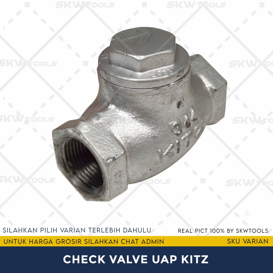 Jual READY STOK]Check Valve one way valve/tabok klep steam uap 1/2" 3/4" KITZ ORIGINAL | Shopee ...
