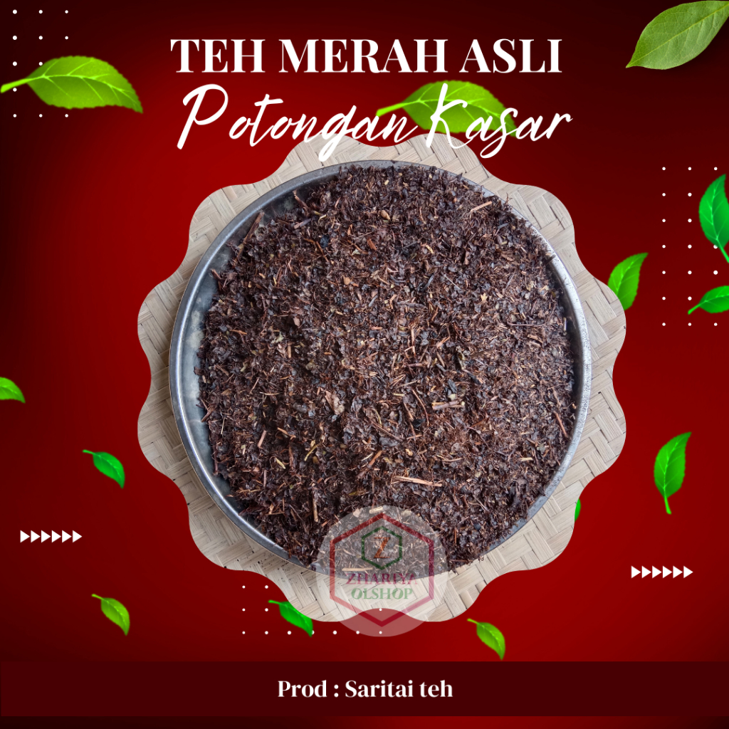 Jual Teh Merah Asli, Teh Hitam/ Black Tea varian bubuk kasar | Shopee ...