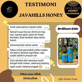 Jual Java Hills Honey Madu Brilliant Kids untuk nafsu makan anak daya ...
