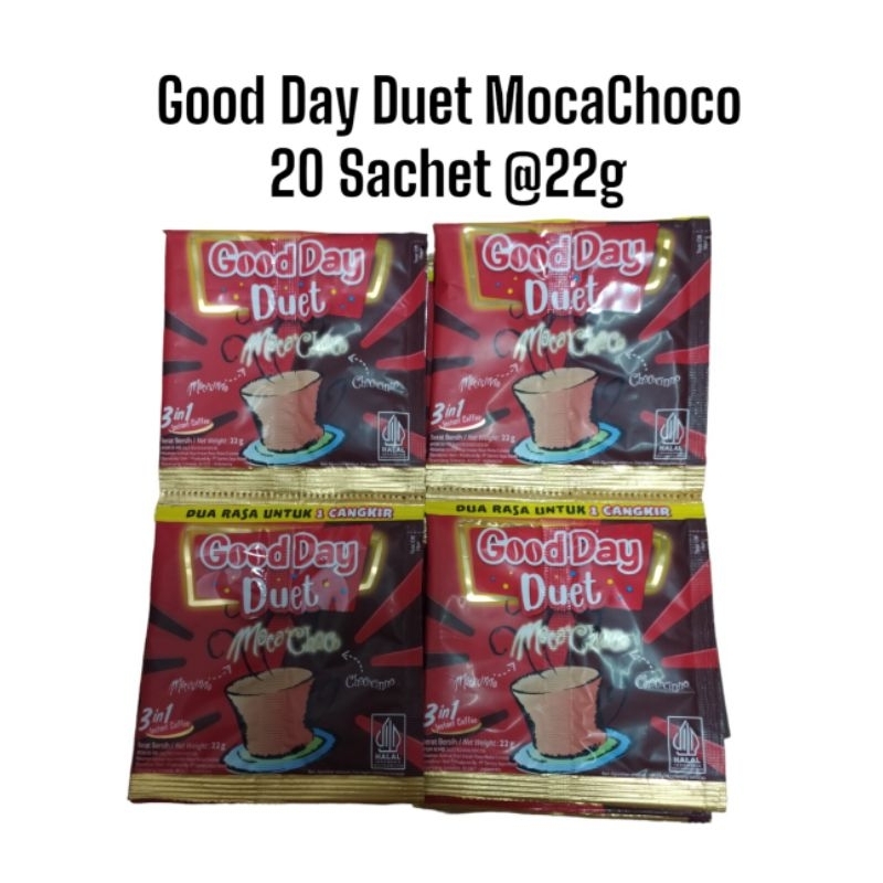 Jual GOOD DAY DUET MOCA CHOCO ( 20 SACHET ) | Shopee Indonesia