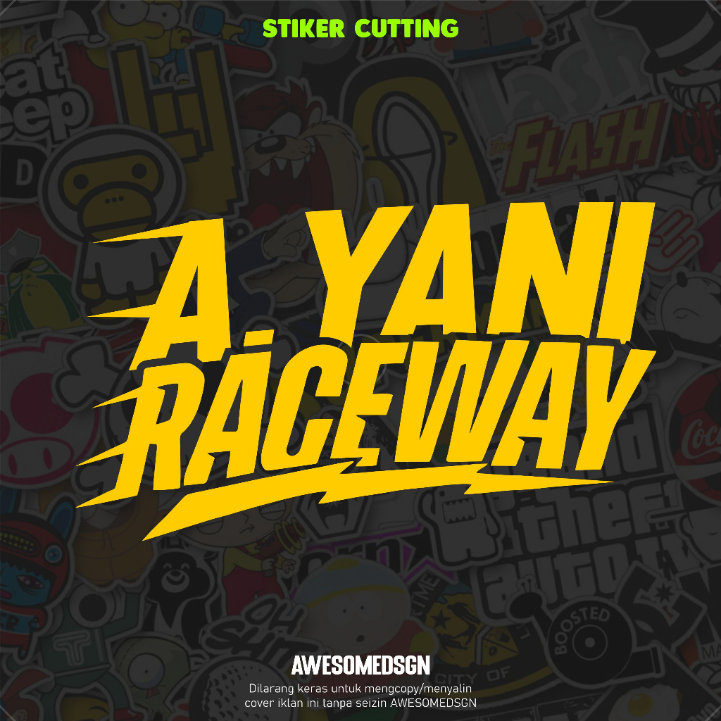 Jual STIKER CUTTING AHMAD YANI RACEWAY | Shopee Indonesia