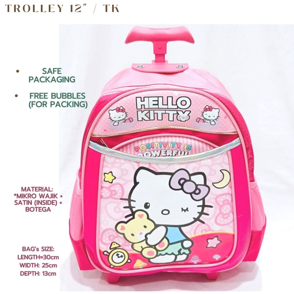 Jual Tas Troli / Dorong anak TK HELLO KITTY / Trolli TK | Shopee Indonesia