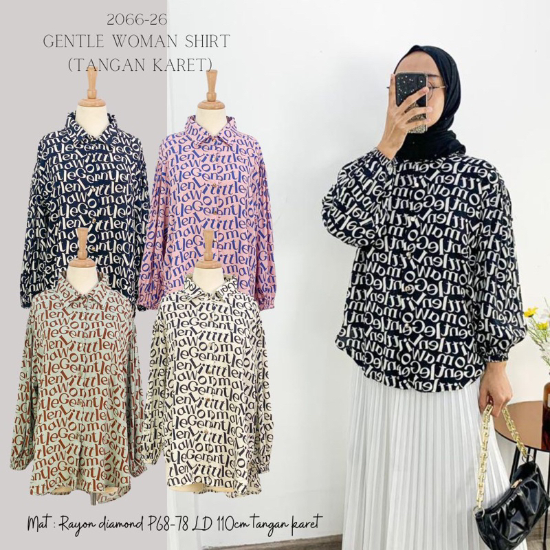 Jual 2066-26 GW Patten Shirt (Tangan Karet) | Shopee Indonesia