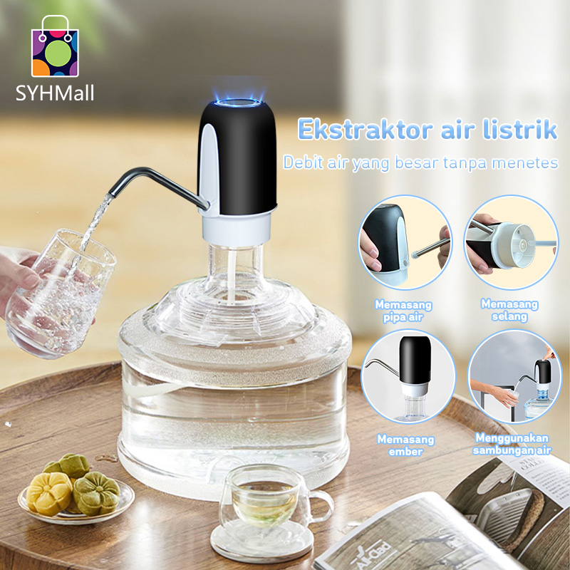 Jual SYH Mall Pompa Galon Elektrik LED / Dispenser Air Minum Recharge ...