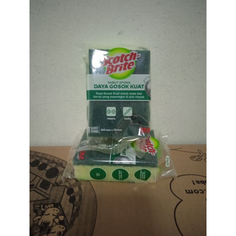Jual Scotch brite 3M spons cuci piring|spon| sponge| sabut cuci piring ...