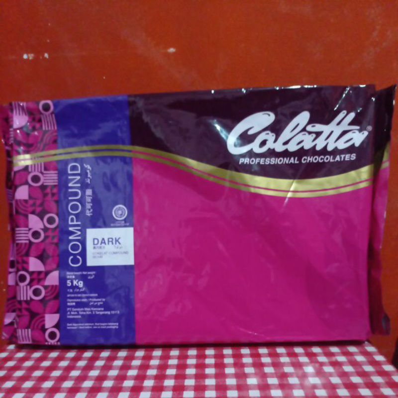 Jual Dark chocolate Compound Collata - Cokelat Compound Hitam Bag 5kg ...