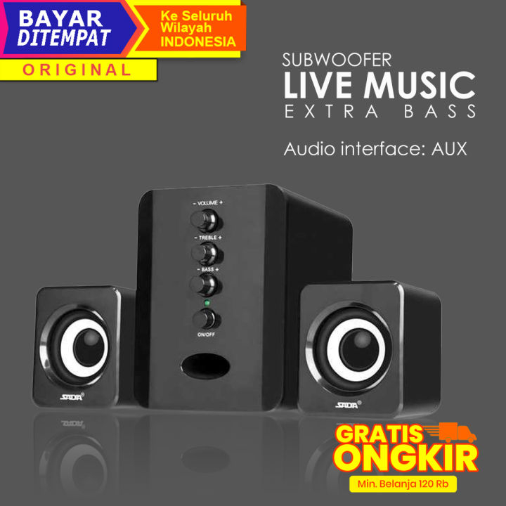 Jual Pengeras Suara Jack Audio Alat Pemutar Musik Lagu MP3 Speker Extra ...