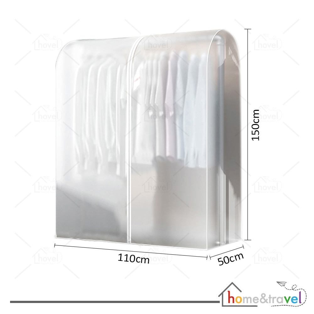 Jual HOVELSHOP Cover Gawang Stand Hanger Resleting Pelindung Baju Anti ...