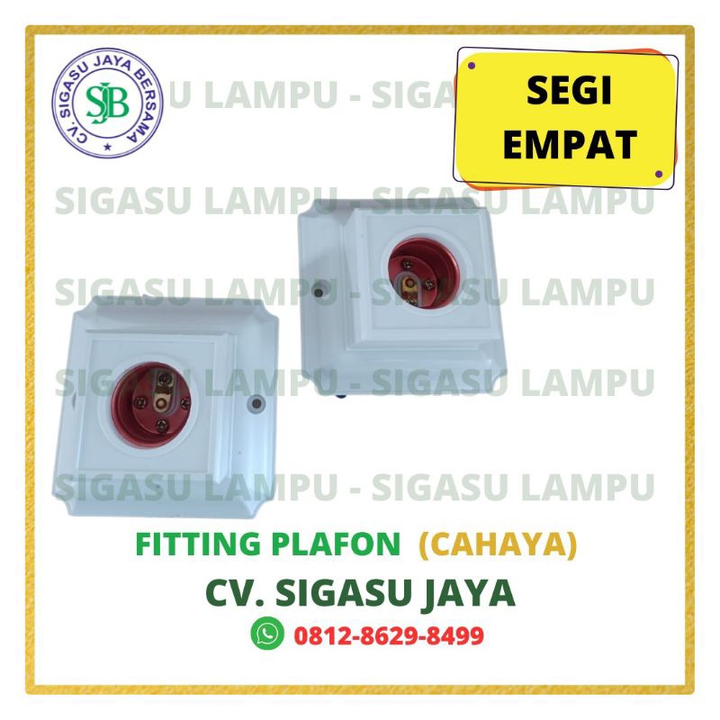 Jual FITTING LAMPU PLAFON SEGI 4 / Fitting Plafon E27 - CAHAYA | Shopee ...