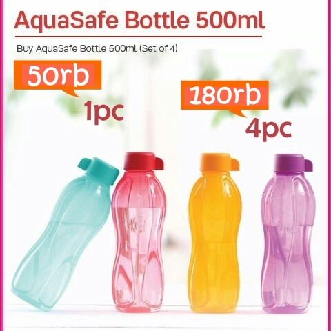 Jual TUPPERWARE ORANGE BOTTLE 500ML AQUASAFE | Shopee Indonesia