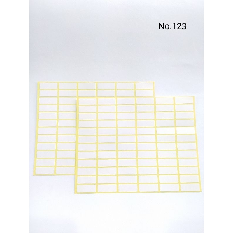 Jual Stiker Label / Stiker Nama Polos ( 1 Pak isi 7 Lembar ) | Shopee ...