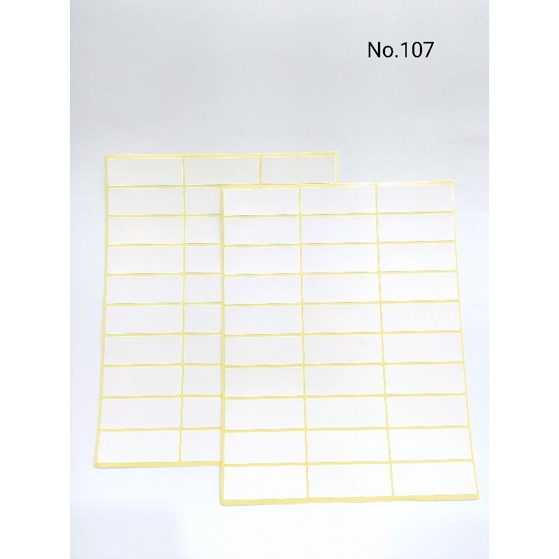 Jual Stiker Label / Stiker Nama Polos ( 1 Pak isi 7 Lembar ) | Shopee ...