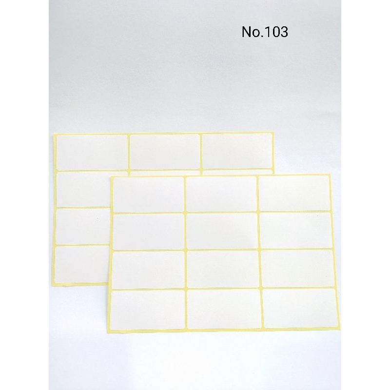 Jual Stiker Label / Stiker Nama Polos ( 1 Pak isi 7 Lembar ) | Shopee ...
