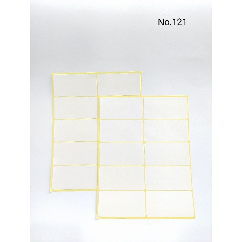 Jual Stiker Label / Stiker Nama Polos ( 1 Pak isi 7 Lembar ) | Shopee ...