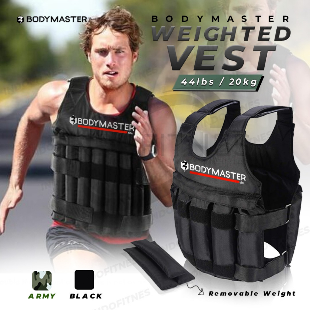 Jual BODYMASTER Weighted Vest 20Kg BM-E233 Jaket Rompi Pemberat Fitness ...
