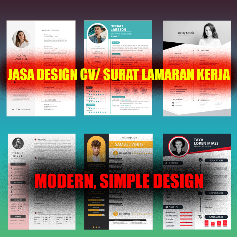Jual Jasa Pembuatan CV | Curriculum Vitae | Jasa Design CV | Surat Lamaran Kerja | Template CV ...